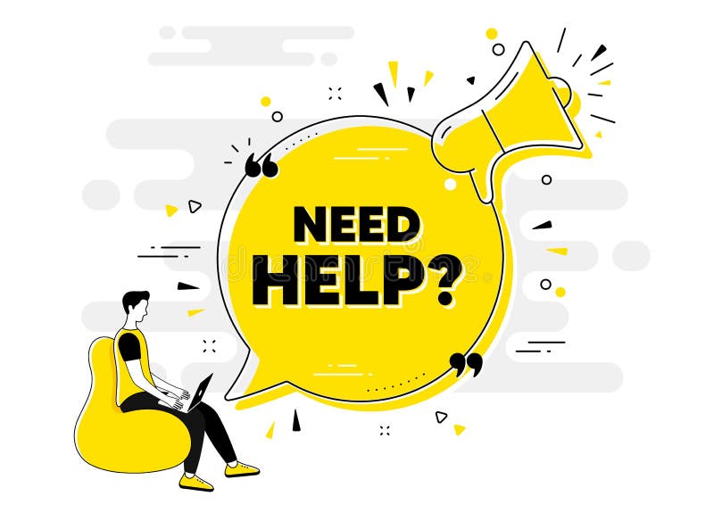 Need Help Symbol. Support Service Sign. Vector Stock Vector ...