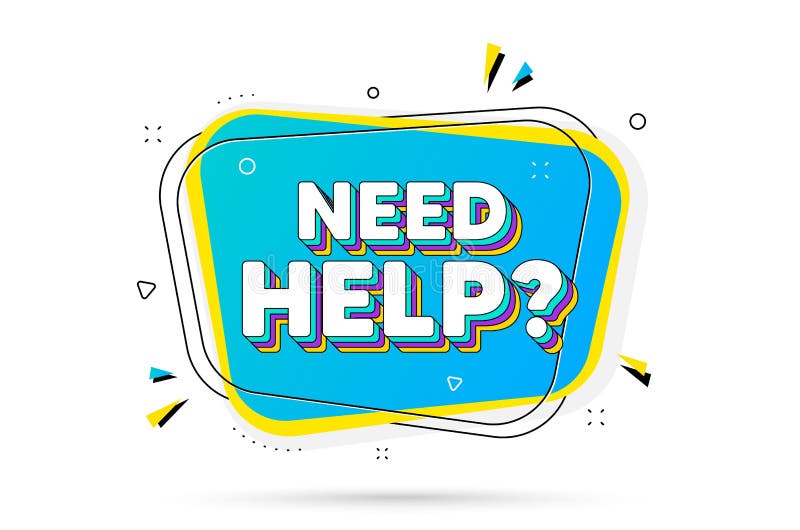Need Help Symbol. Support Service Sign. Vector Stock Vector ...