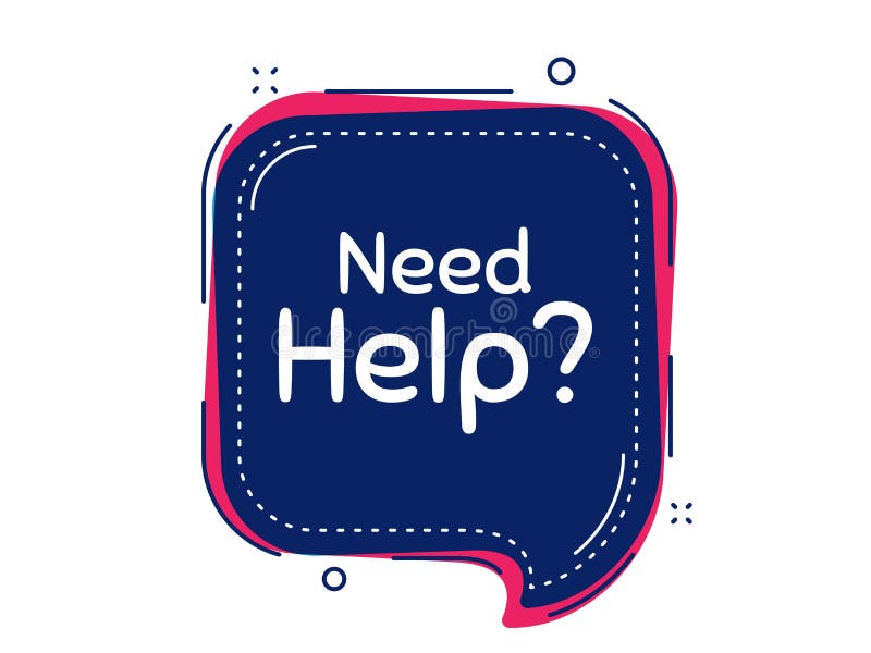 Need Help Symbol. Support Service Sign. Vector Stock Vector ...