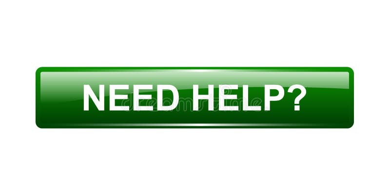 Need help button stock illustration. Illustration of assist - 121774307