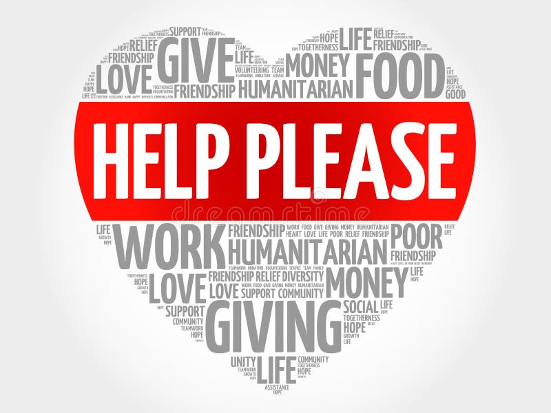 Need help word cloud stock illustration. Illustration of volunteer ...