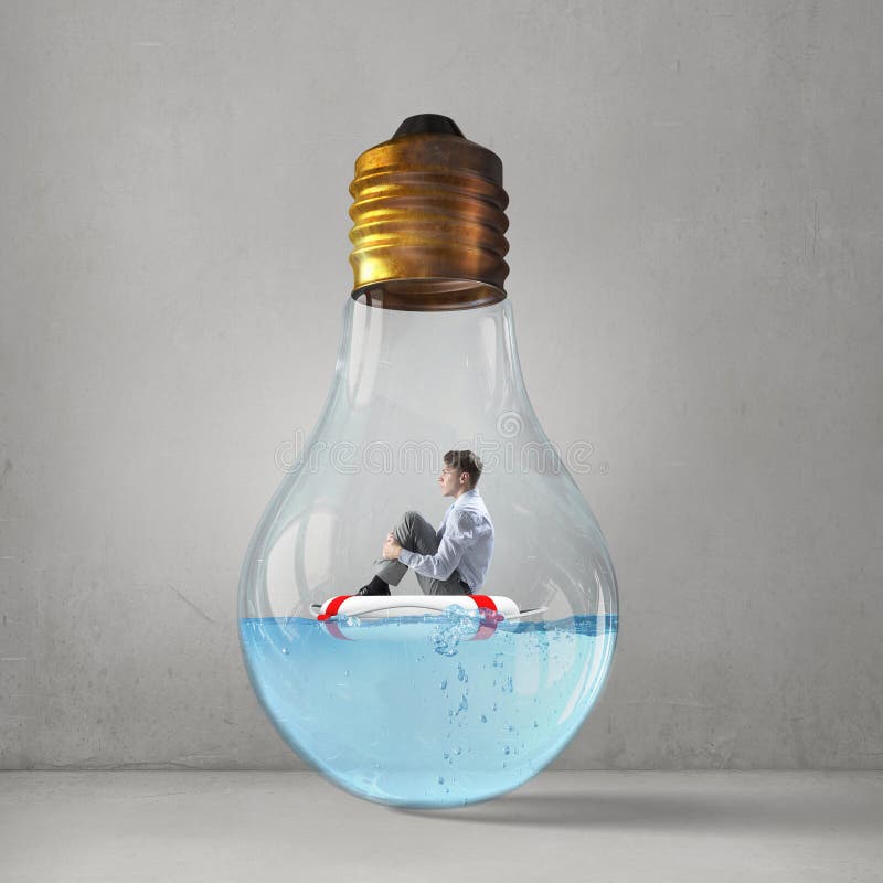 Need idea for solution stock image. Image of businessman - 69296007