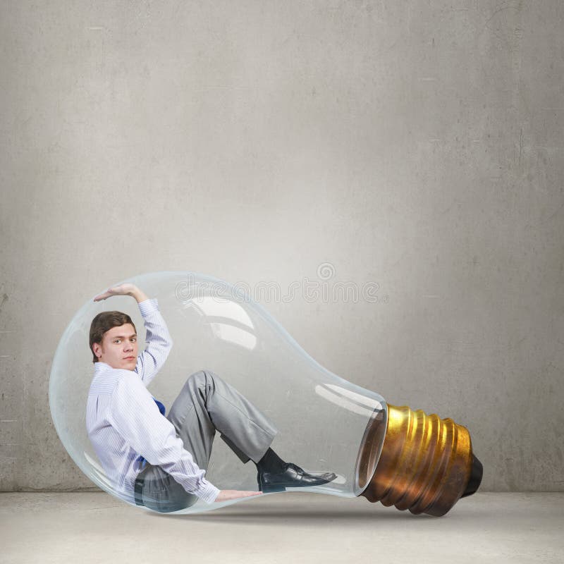 Need idea for solution stock photo. Image of adult, light - 69296416