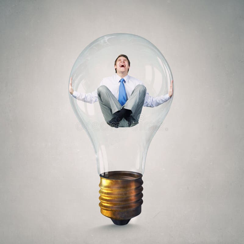 Need idea for solution stock image. Image of think, electricity - 70168959