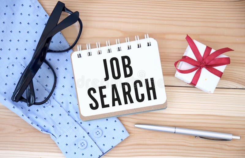 Need a Job, Looking for. Text in Hands on White Stock Image - Image of ...