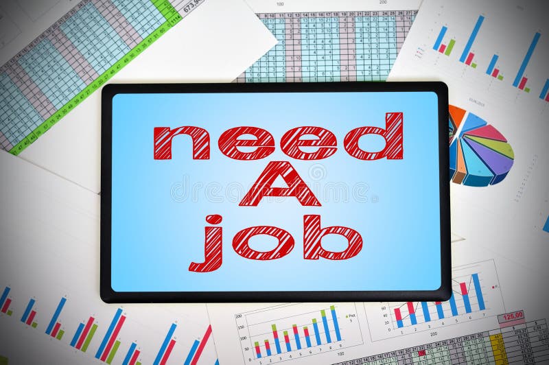 Need a job stock image. Image of business, profit, portable - 42836795