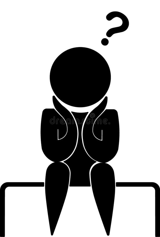 Thinking Stick Figure Png