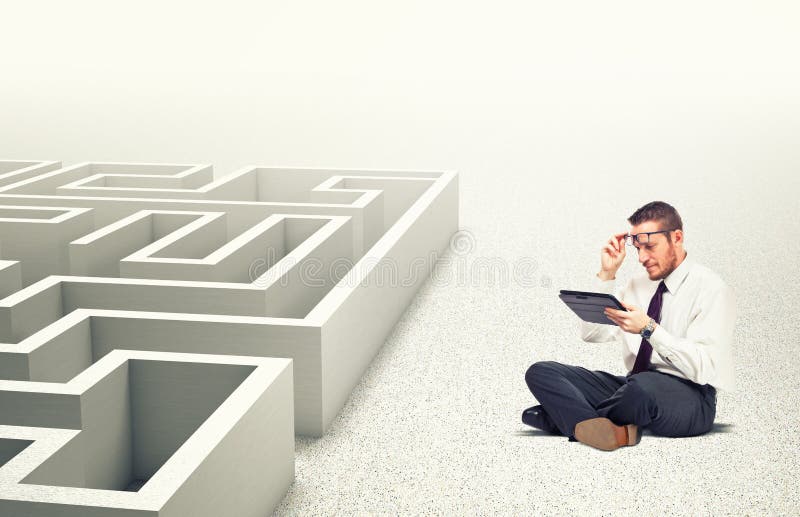 Need solution stock illustration. Illustration of casual - 23236273