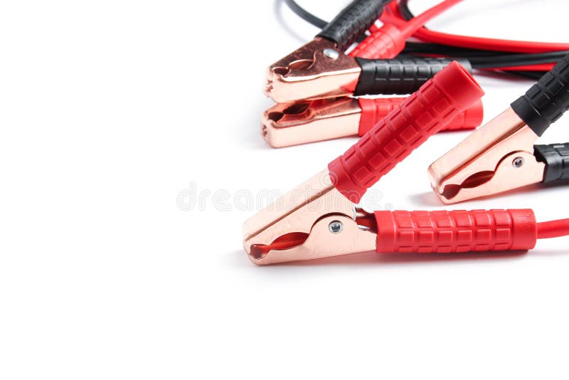 Need Stylish Wire Clamps for Cars on a White Background Stock Image ...