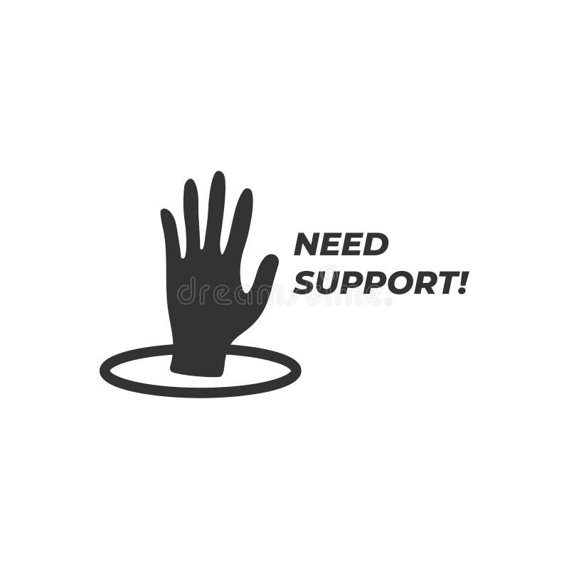 Need Support Icon Graphic Design Template Vector Stock Vector ...