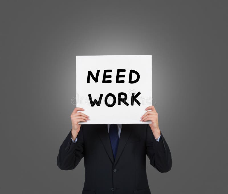 Need work stock photo. Image of jobless, employment, brainstorming ...