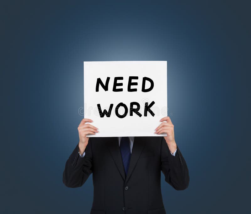 Need work stock photo. Image of jobless, employment, brainstorming ...
