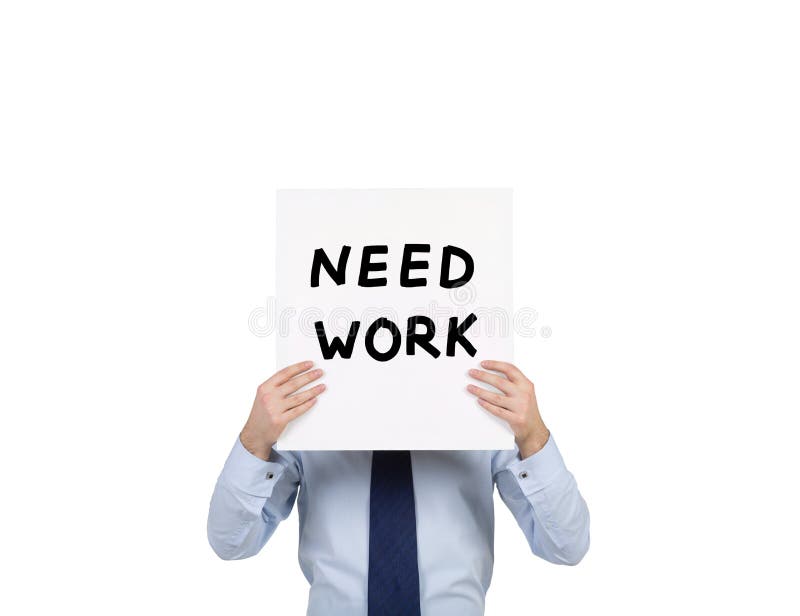 Need work stock photo. Image of jobless, employment, brainstorming ...