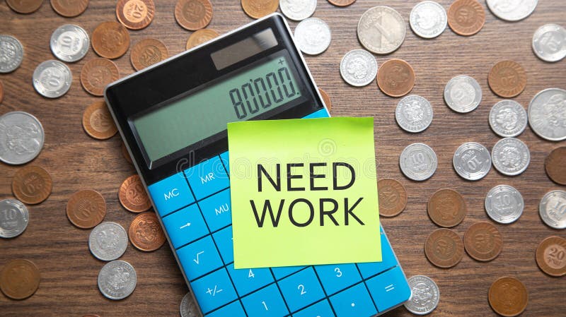 Need Work on Sticky Note. Business Concept Stock Image - Image of note ...