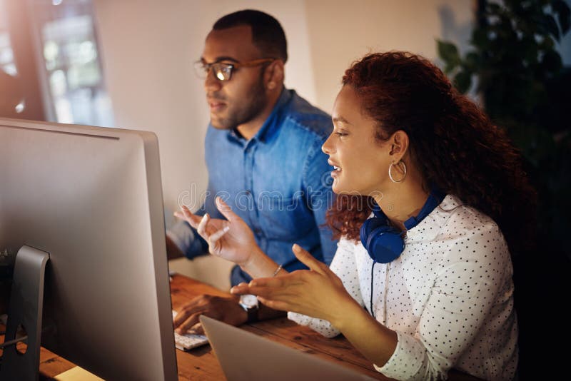 They Needed Some Extra Time To Get the Task Done. Two Businesspeople ...