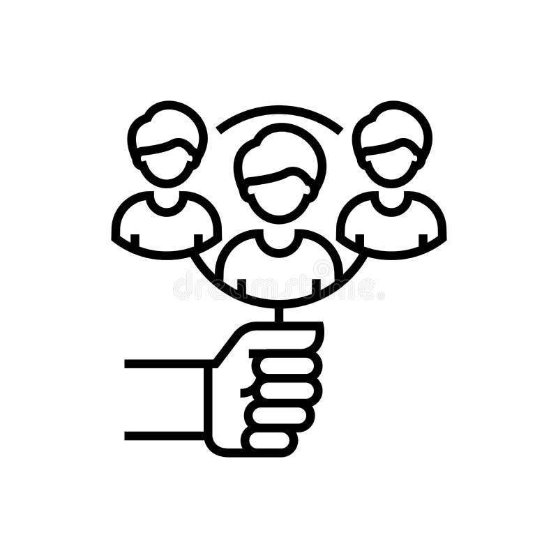 Needful Staff Line Icon, Concept Sign, Outline Vector Illustration ... Needful Staff Line Icon, Concept Sign, Outline Vector Illustration ...
