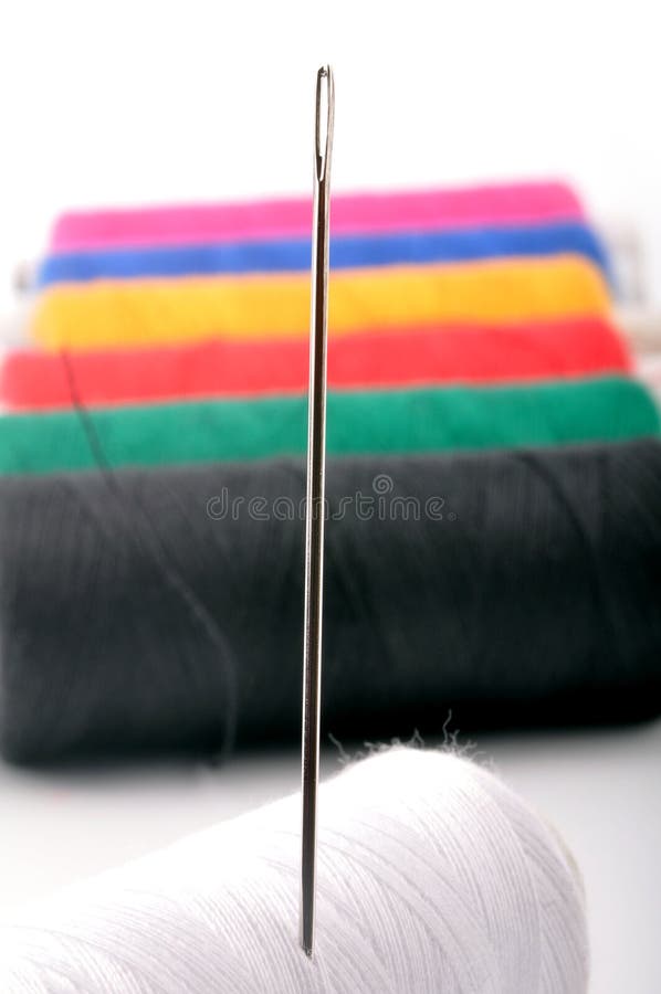Needle and thread stock image. Image of stitch, tailor - 10677587