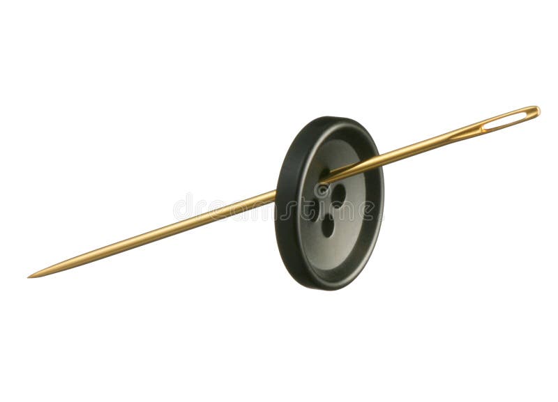 Needle. stock photo. Image of fixing, isolated, button - 20084928