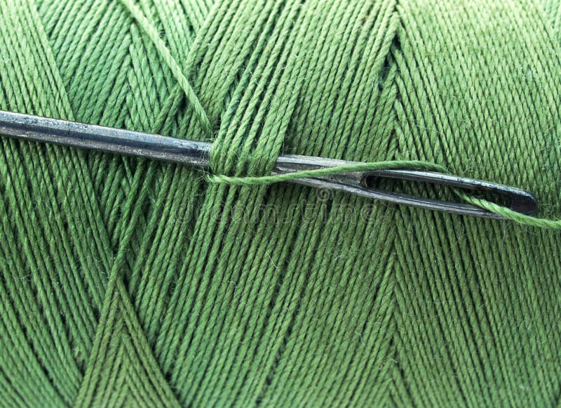 Needle and Cotton stock photo. Image of stitch, sharp - 7313652