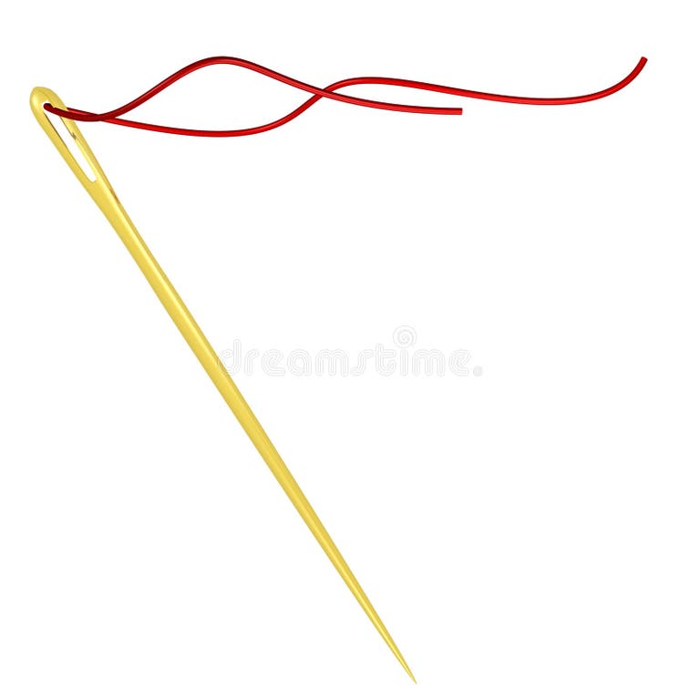 Needle Golden Thread Stock Illustrations – 728 Needle Golden Thread ...
