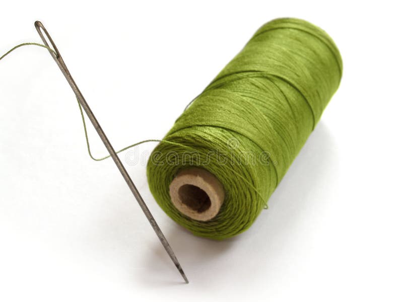 Needle and Cotton stock photo. Image of stitch, sharp - 7313652