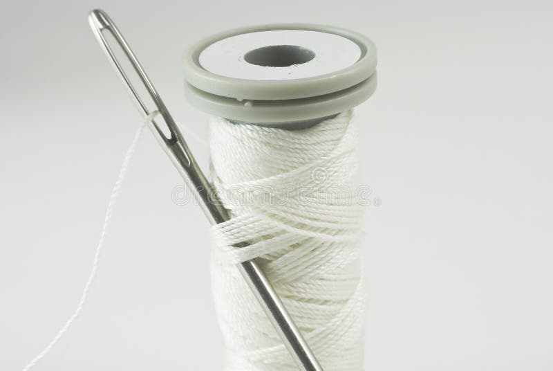 Cotton Reel and needle stock photo. Image of yarn, needle - 8869720