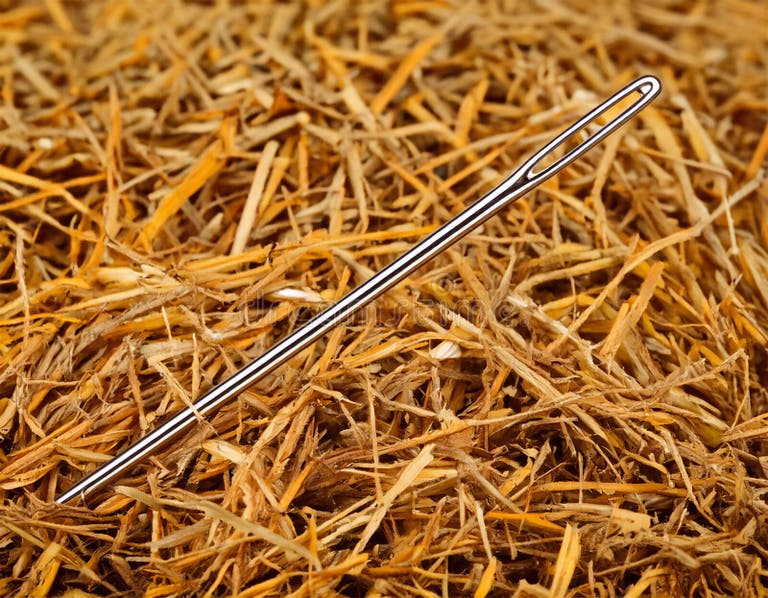 Needle in a hay stack stock illustration. Illustration of hope - 350754342