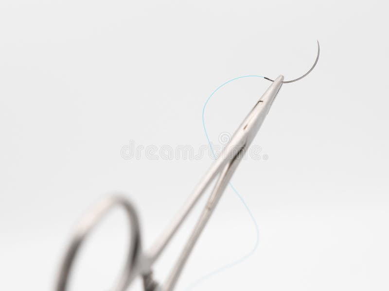 Needle holder and needle stock photo. Image of suturing - 261994206