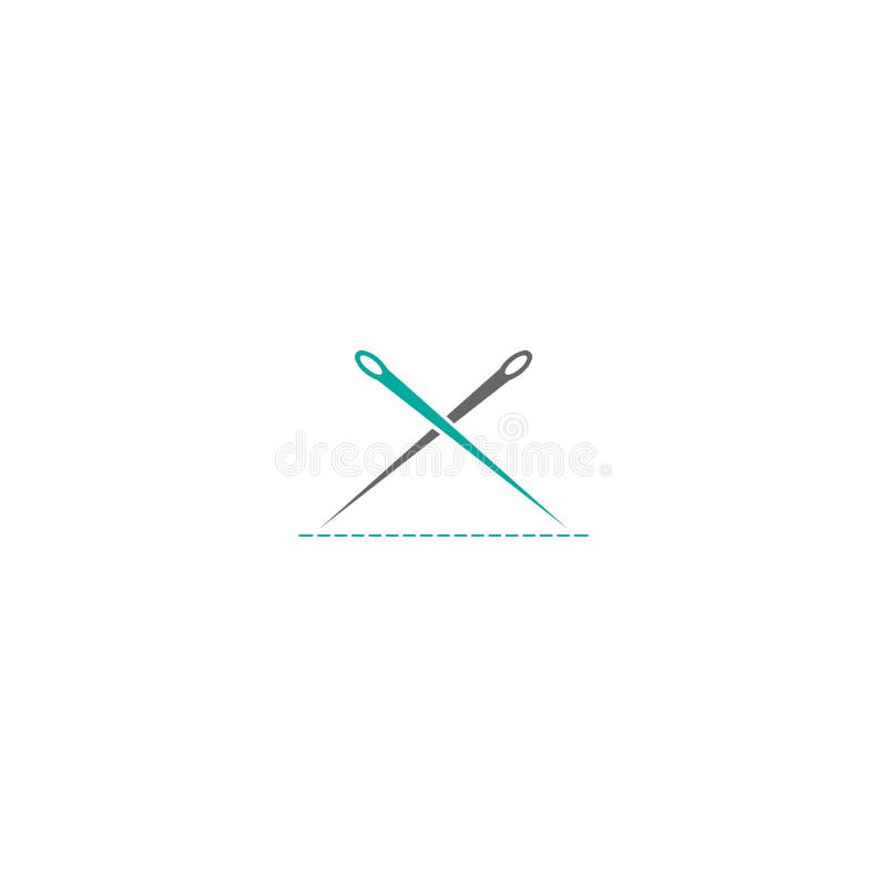 Needle Icon Logo Illustration Template Stock Vector - Illustration of ...