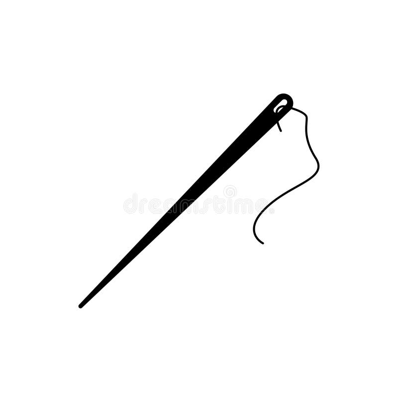Needle Icon. Needle for Sewing Stock Vector - Illustration of craft ...