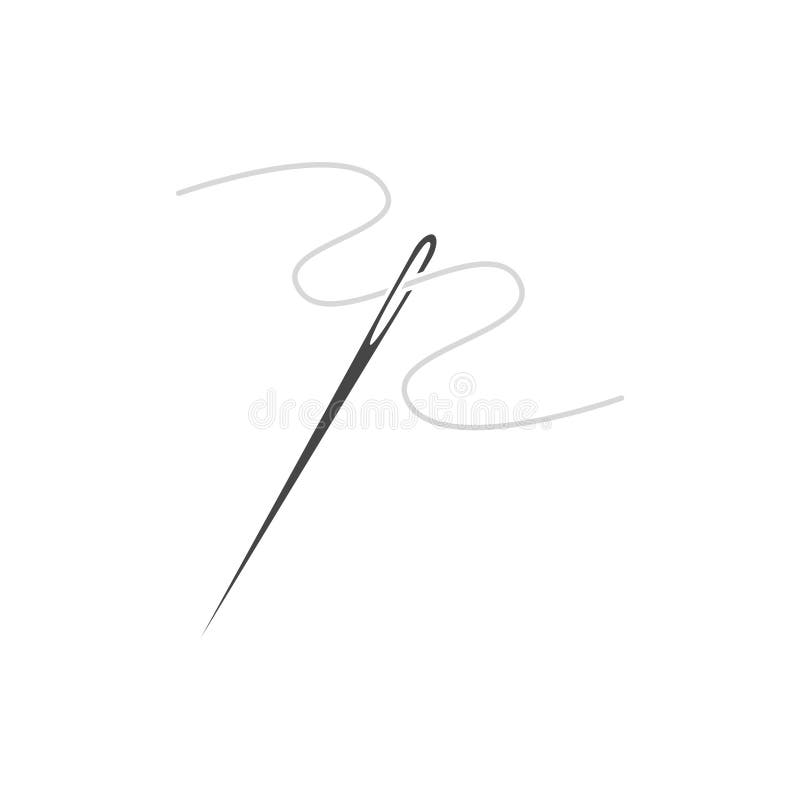 Needle Icon, Thread and Needle Icon Stock Vector - Illustration of ...