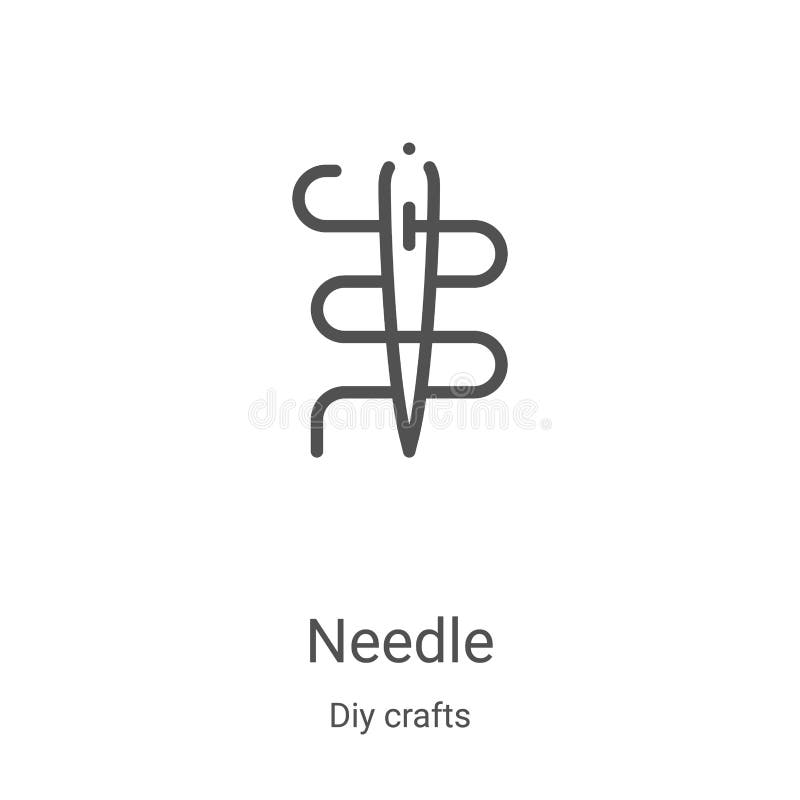 Needle Icon Vector from Diy Crafts Collection. Thin Line Needle Outline ...