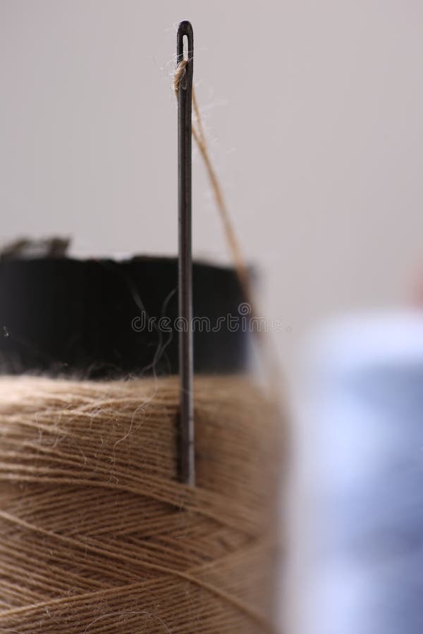 Sewing needle and thread stock image. Image of sewing - 369008441