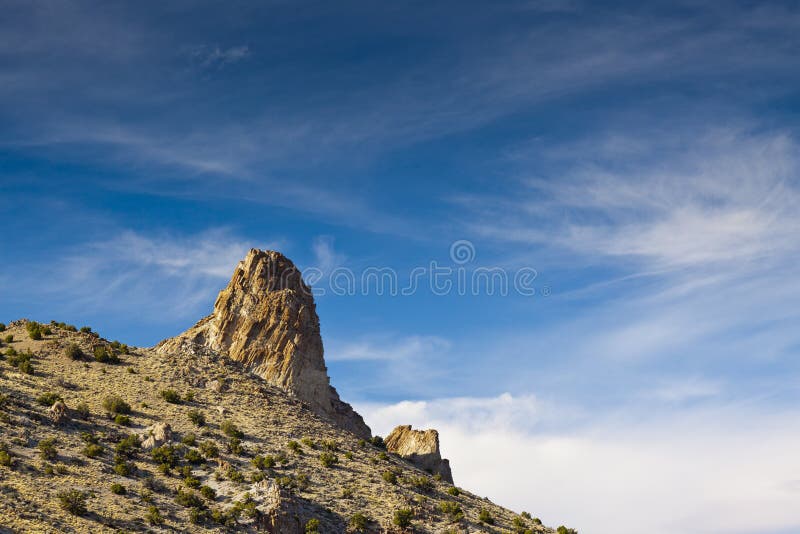 Needle Rock Nevada stock photo. Image of blue, formation - 25651140