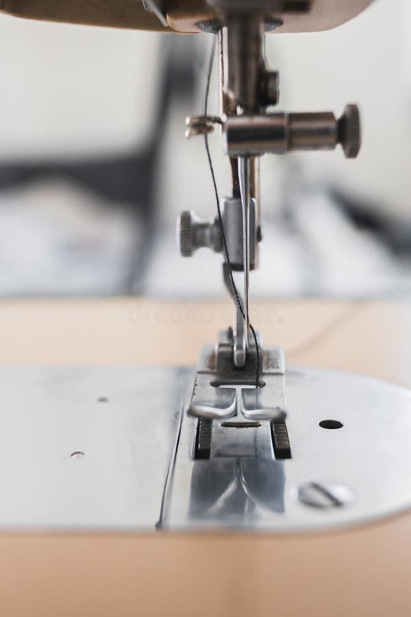 Needle Sewing Machine Close-up Sewing Stock Photo - Image of equipment ...