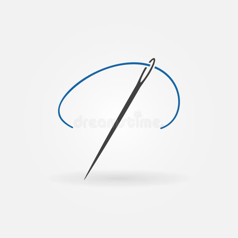 Needle for Sewing Vector Minimal Tailoring Concept Icon Stock Vector ...