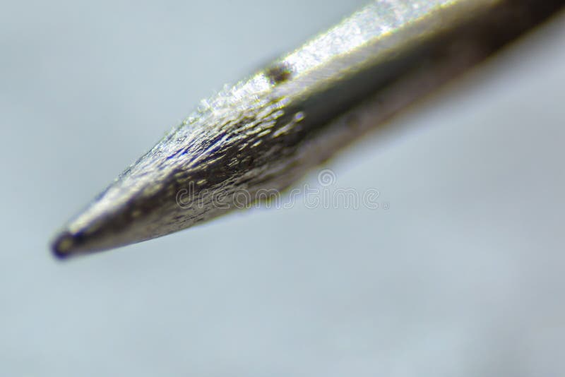 Needle from a sharp pin stock image. Image of pencil - 175220347