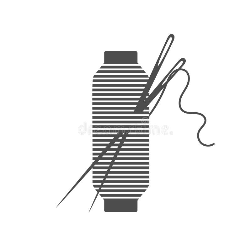 Cotton Reel Icon Silhouette Stock Illustrations – 1,091 Cotton Reel ...