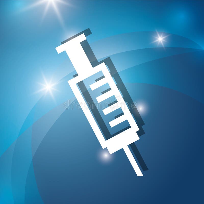Needle syringe medical stock vector. Illustration of symbol - 79896986