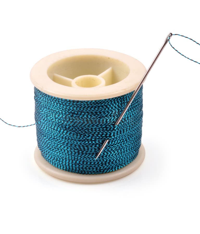 Needle and thread stock photo. Image of tailor, silver - 10679852