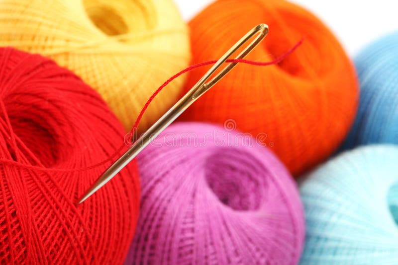 Needle thread stock image. Image of closeup, craft, cotton - 18788827