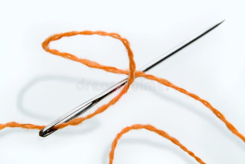 Needle and thread stock photo. Image of thread, textile - 28664068