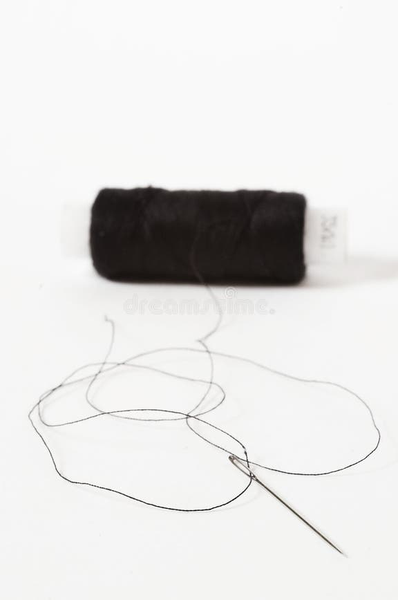 Needle with thread stock image. Image of knitting, isolated - 3097143