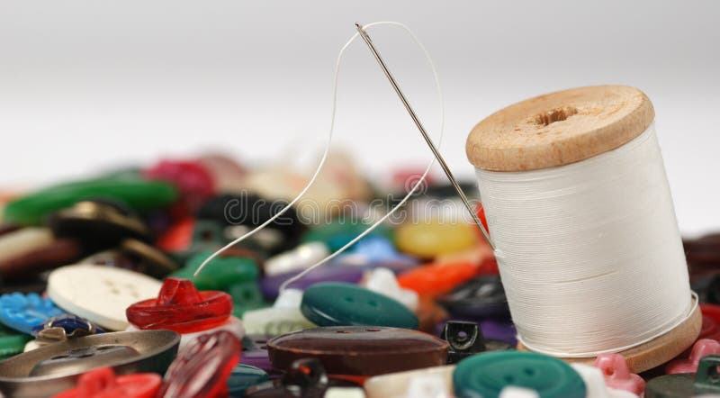 Needle and a thread stock image. Image of dressmaker, pattern - 4603567