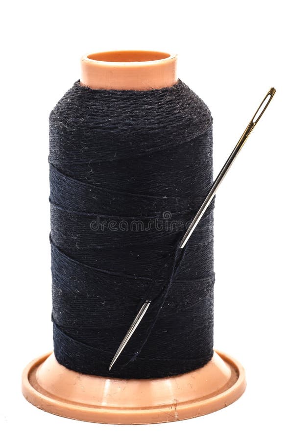 Needle and thread stock image. Image of black, sewing - 51128999