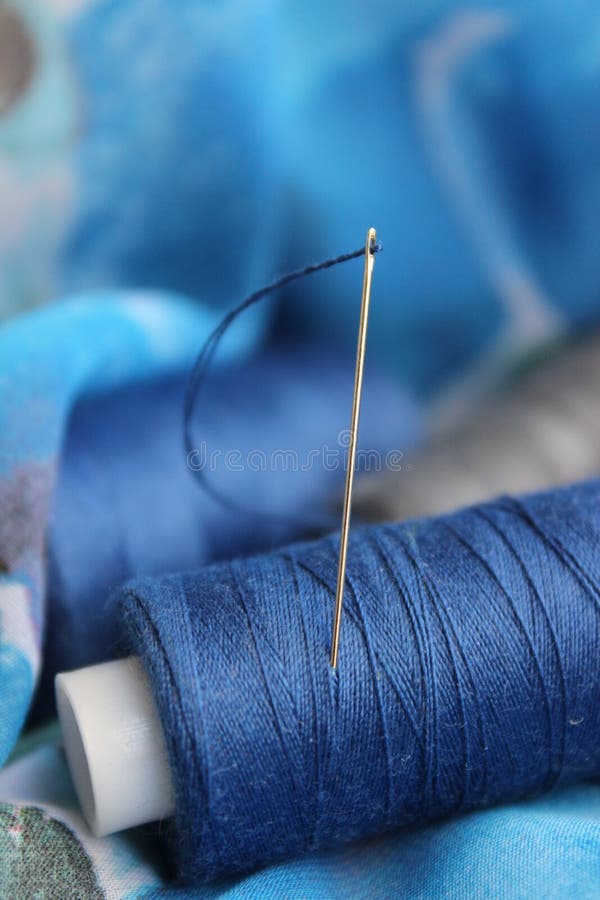 Needle with thread stock photo. Image of needlecraft - 63841108
