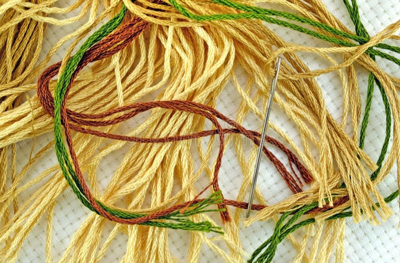 Needle and thread stock image. Image of industry, craft - 49585453