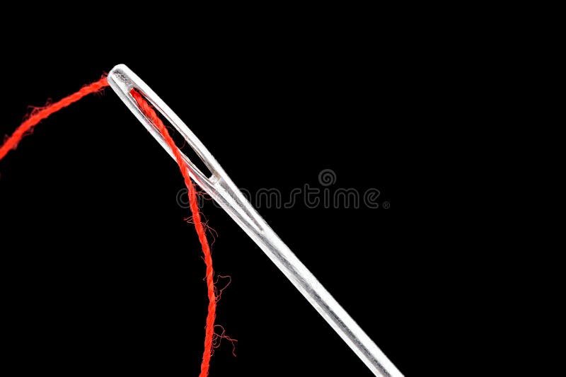 Needle and thread. stock image. Image of fashioner, background - 33301827