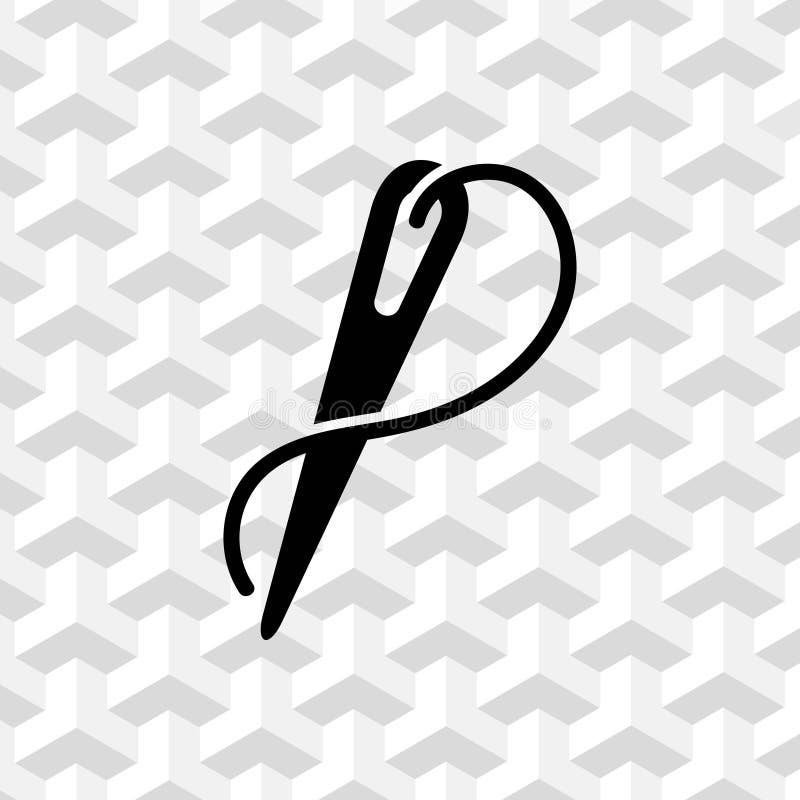 Needle and Thread Icon Stock Vector Illustration Flat Design Stock ...