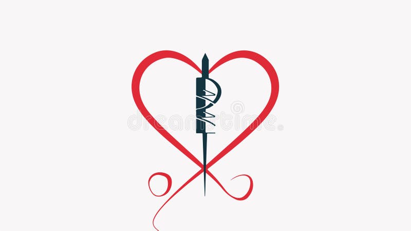 Needle and Thread Logo in Abstract Shape for Creative Designs Stock ...